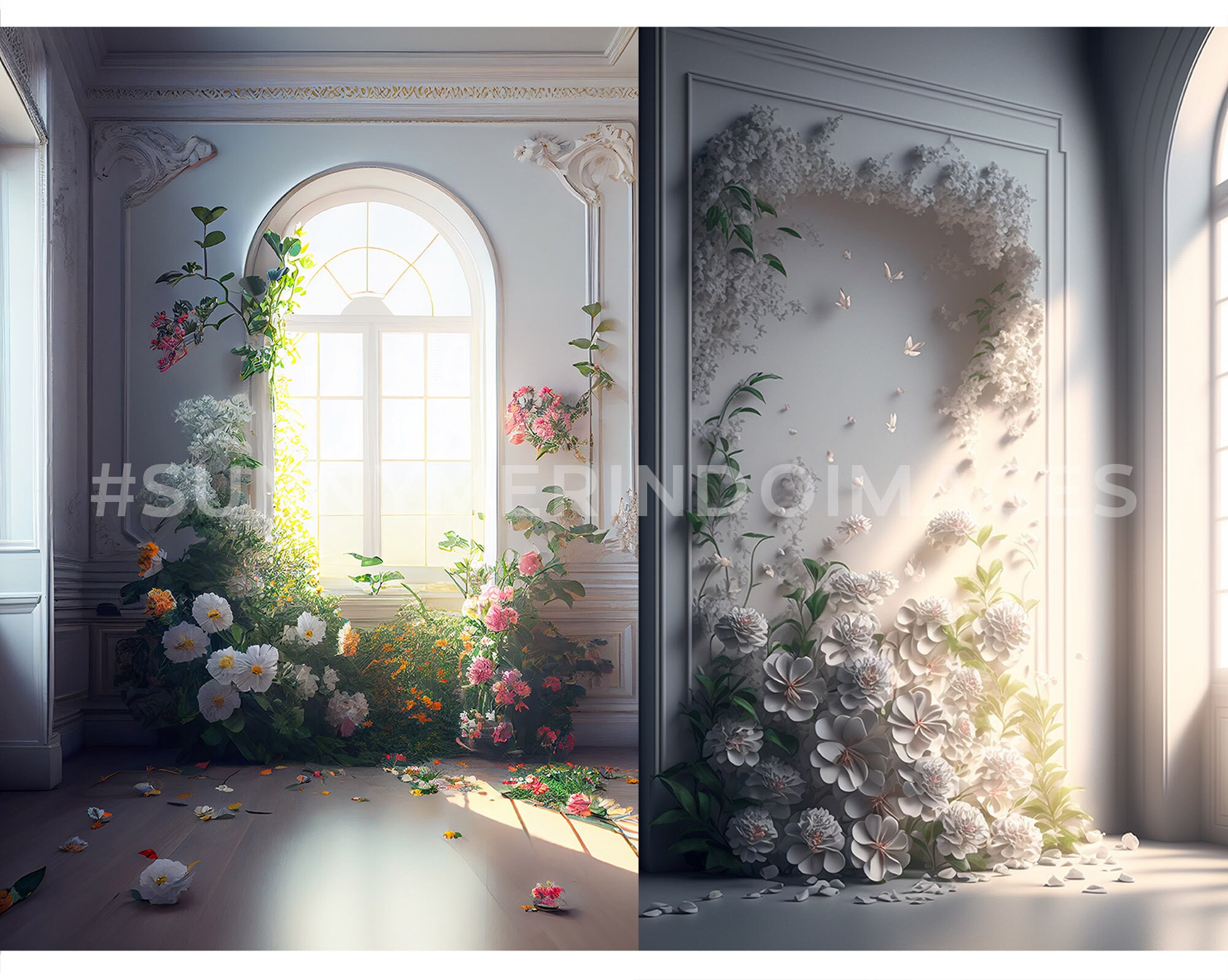 White Room Digital Backdrops, Maternity Backdrop Overlays, Studio ...