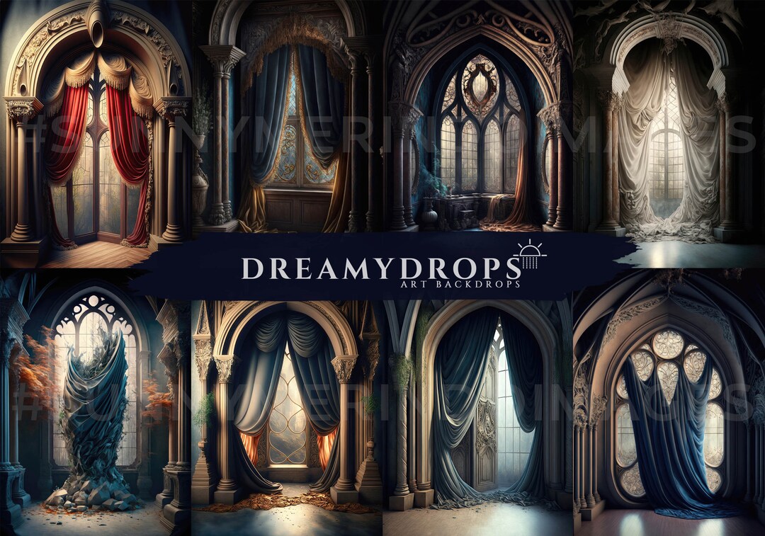 Gothic Portrait Photography Backdrops Dark Aesthetic Maternity ...