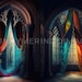 Vibrant Gothic Digital Backdrops, Maternity Backdrop Overlays, Studio ...
