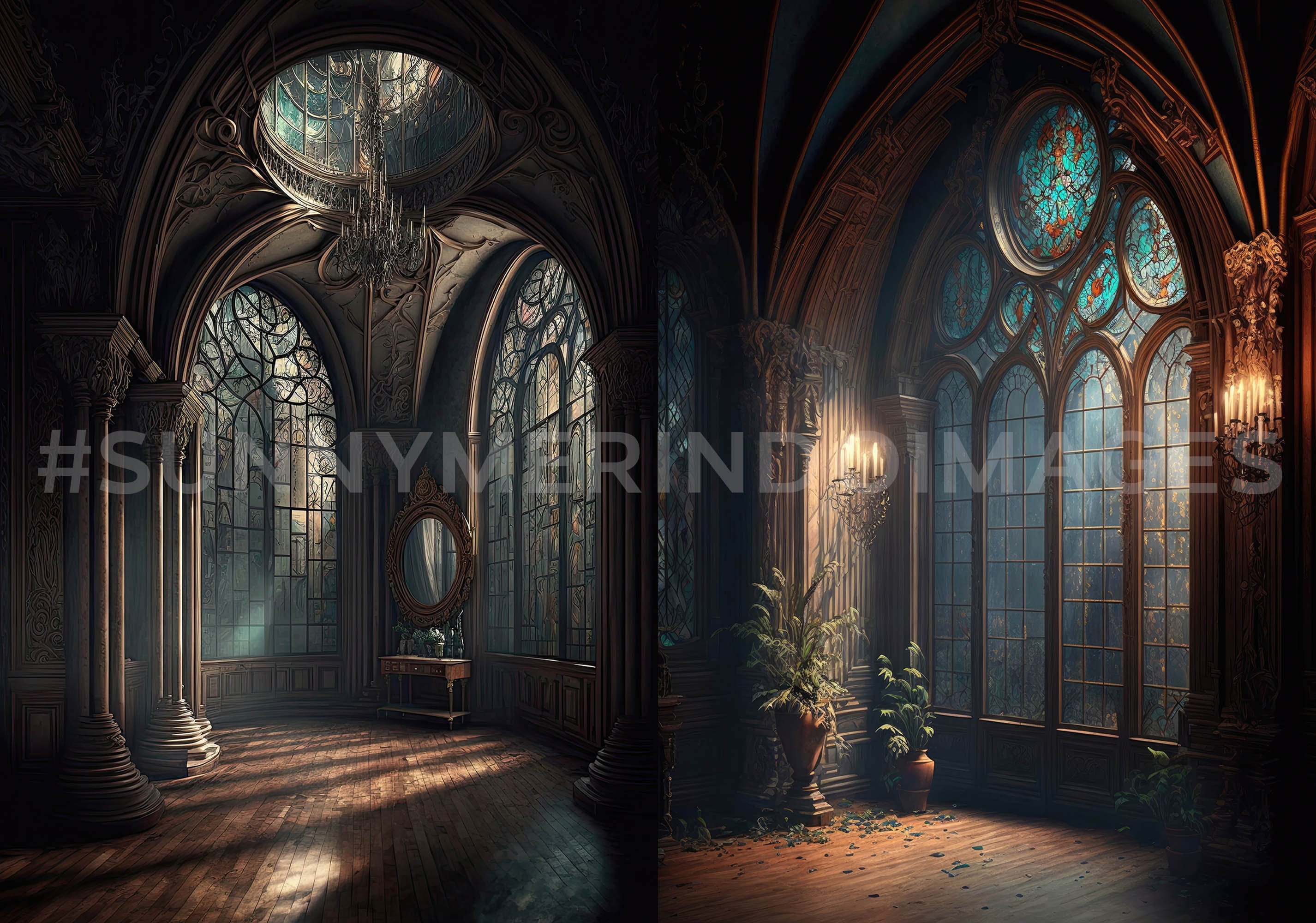 Gothic Digital Backdrops Bundle for Maternity & Studio Photography ...