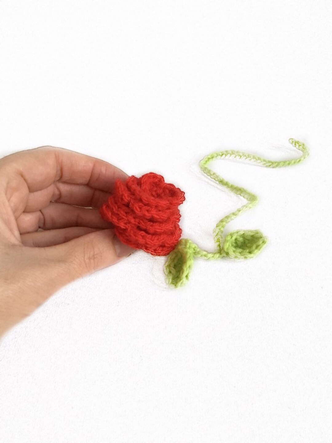 CROCHET PATTERN Bookmark - Decoration - Rose - Etsy
