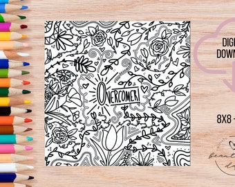 Choose Joy Coloring Page Digital Download - Etsy