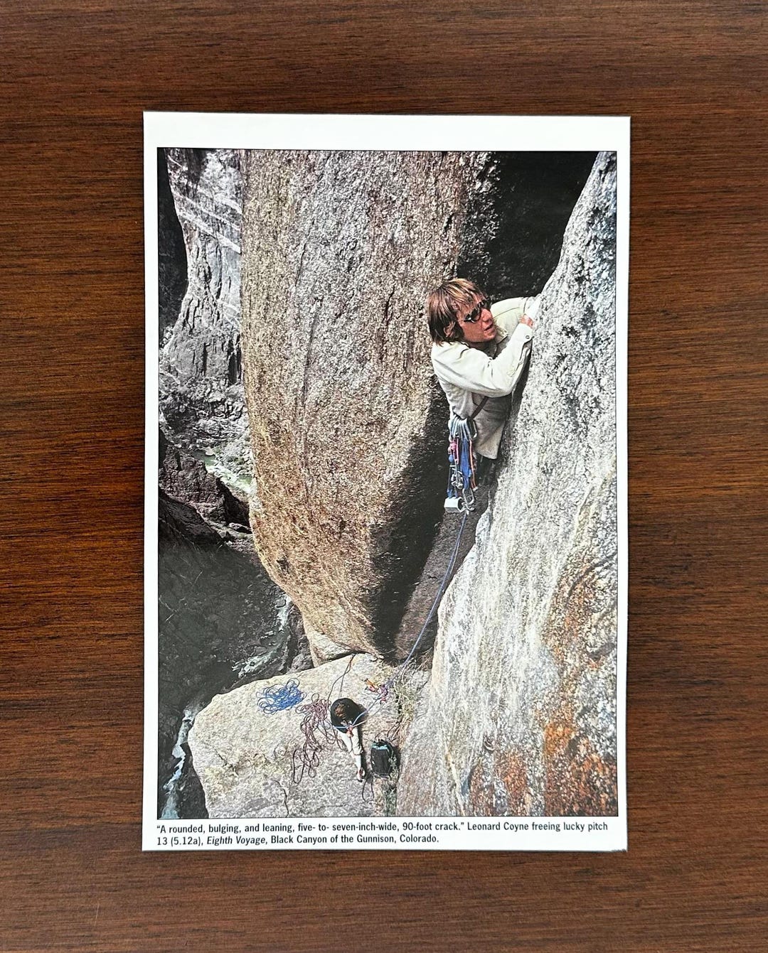 Vintage 1998 Photograph of Climber on Offwidth Climb From Climbing ...