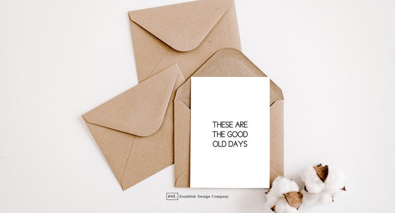 Good Old Days Printable - Etsy