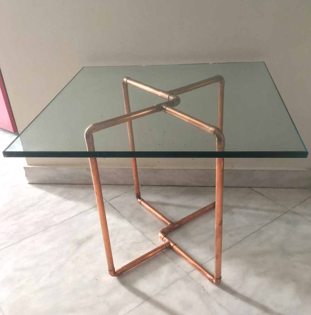 Metal Base | Copper Base for Coffee Table | End Table | Table Base ...
