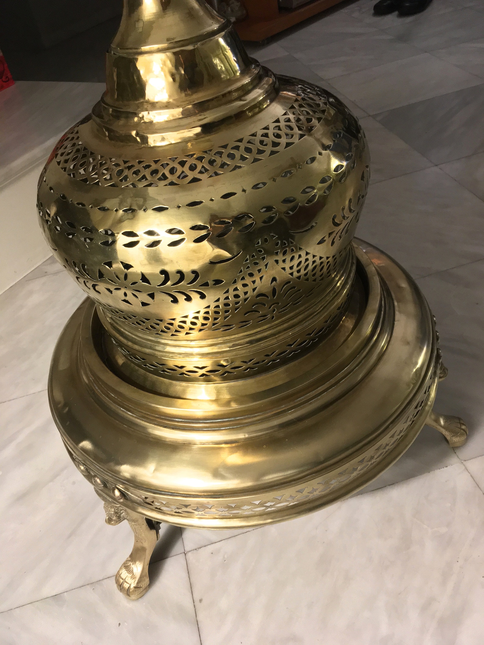 Unique Solid Brass Brazier | Antique Large Brazier | Huge Vintage ...