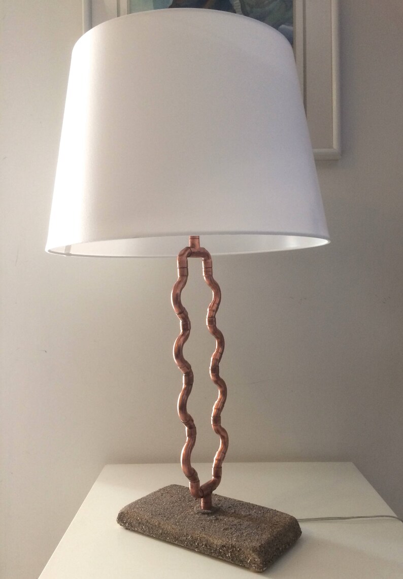 Table Lamp Desk Lamp Bedside Lamp Copper Lamp Marble - Etsy