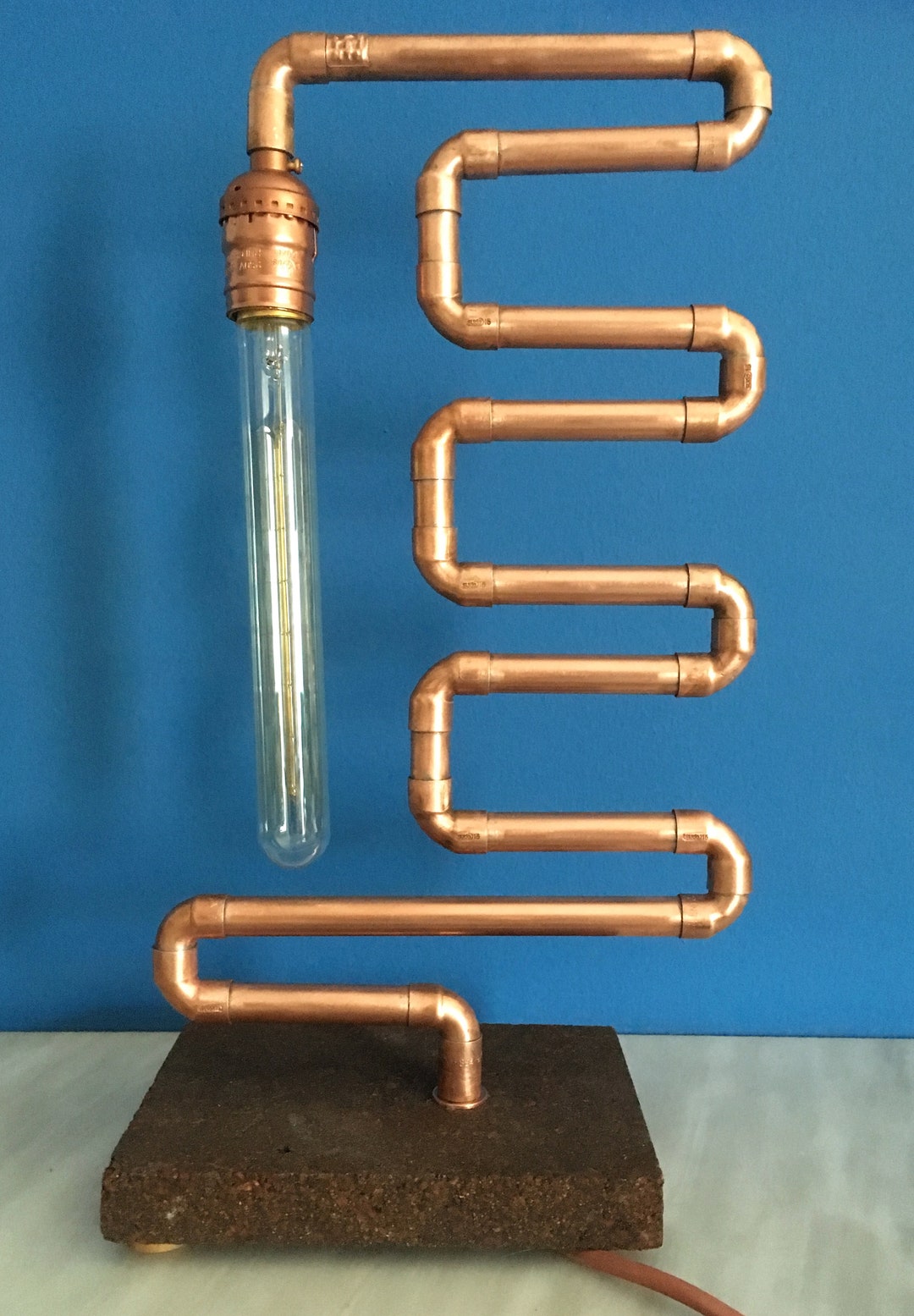 Table Lamp Desk Lamp Bedside Lamp Copper Lamp Concrete Modern Lighting ...