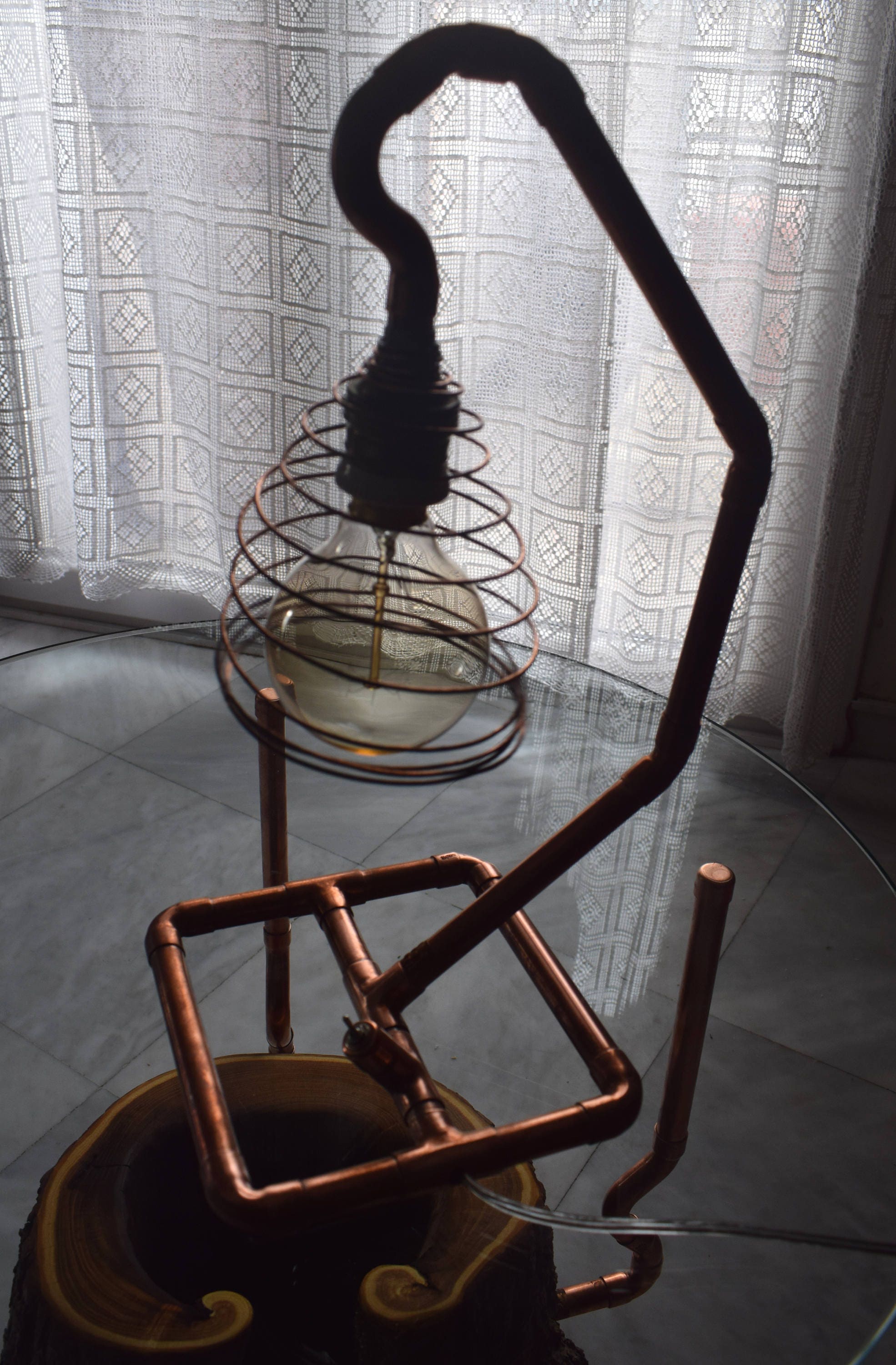 Table Lamp | Desk Lamp | Bedside Lamp | Copper Lamp | Edison Desk Lamp ...