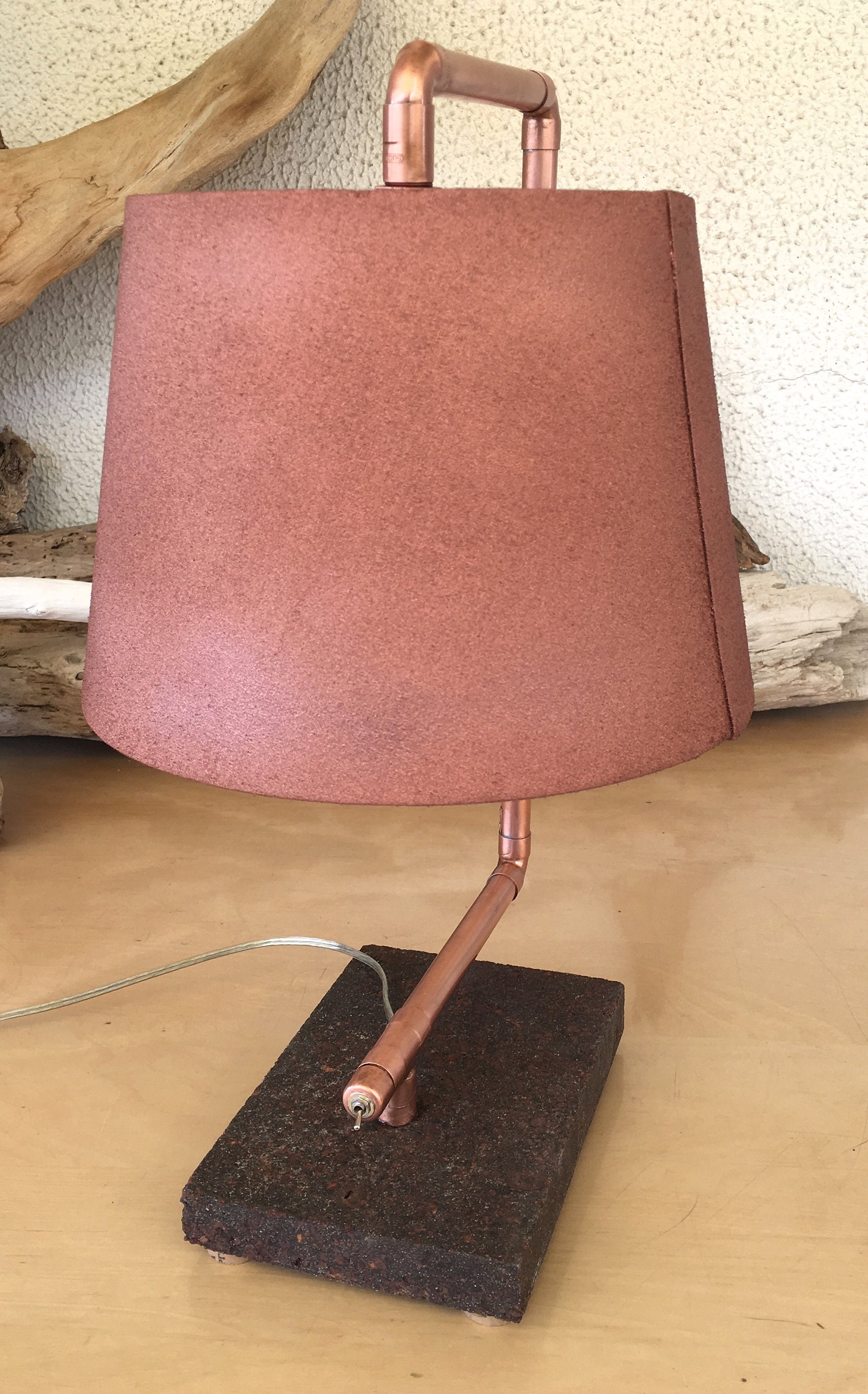 Table Lamp Copper Lamp Desk Lamp Bedside Lamp Concrete Base Modern ...