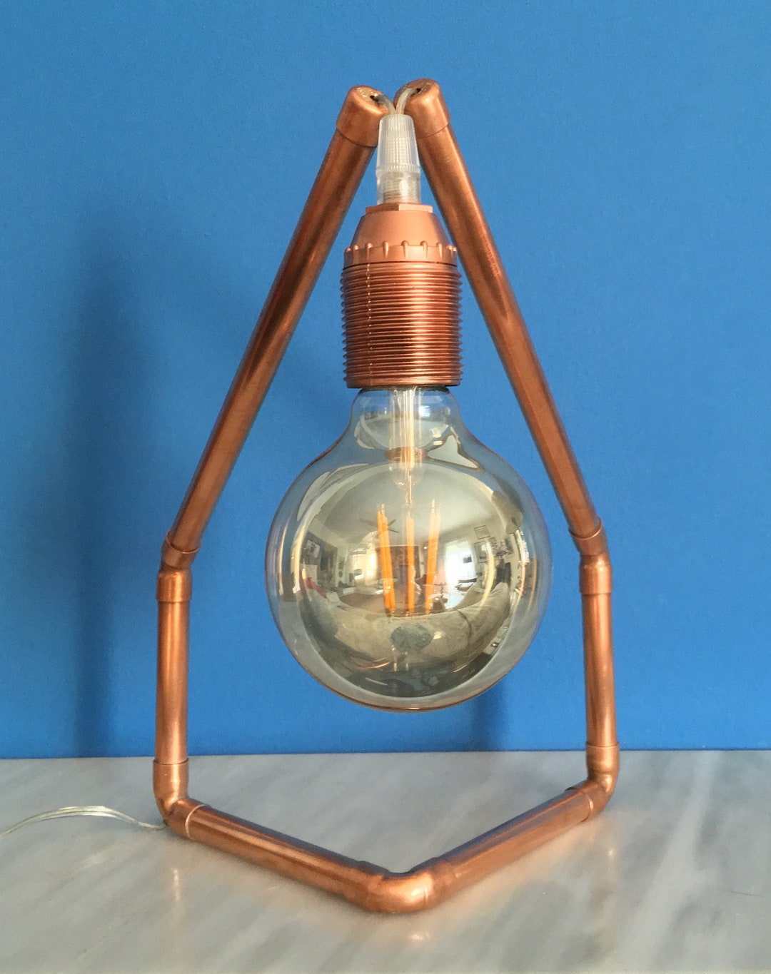Table Lamp Copper Lamp Desk Lamp Bedside Lamp Modern Lighting Copper ...