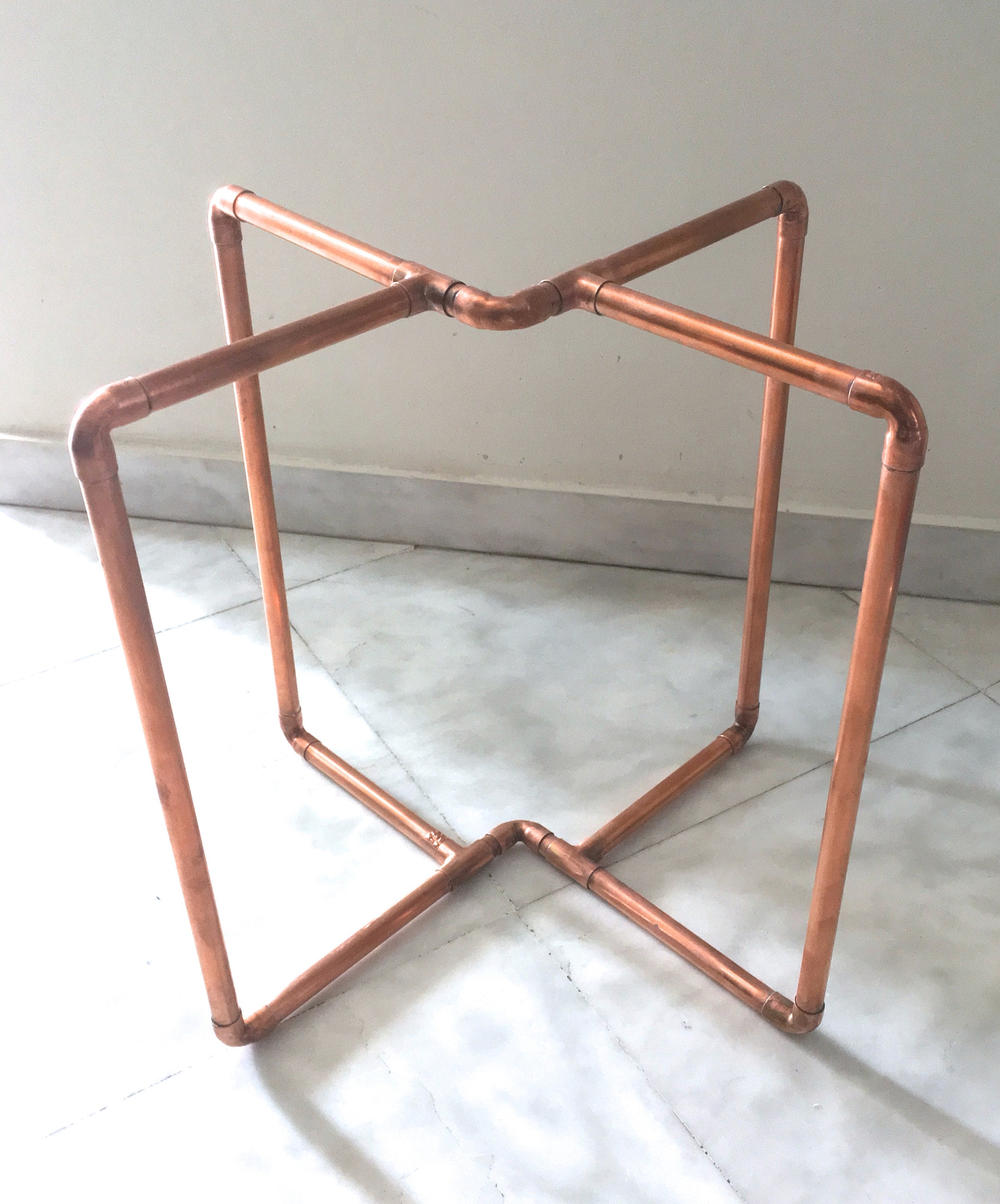 Metal Base | Copper Base for Coffee Table | End Table | Table Base ...