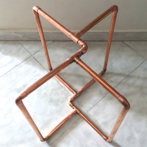 Metal Base | Copper Base for Coffee Table | End Table | Table Base ...