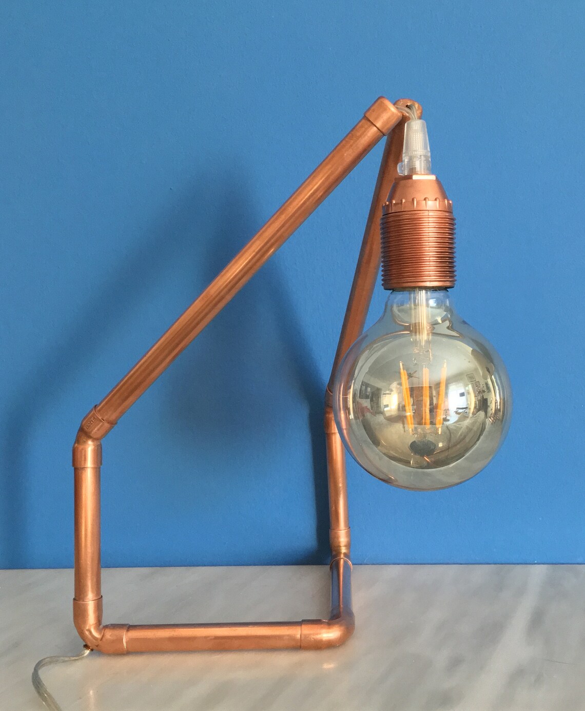 Table Lamp Copper Lamp Desk Lamp Bedside Lamp Modern Lighting Copper ...