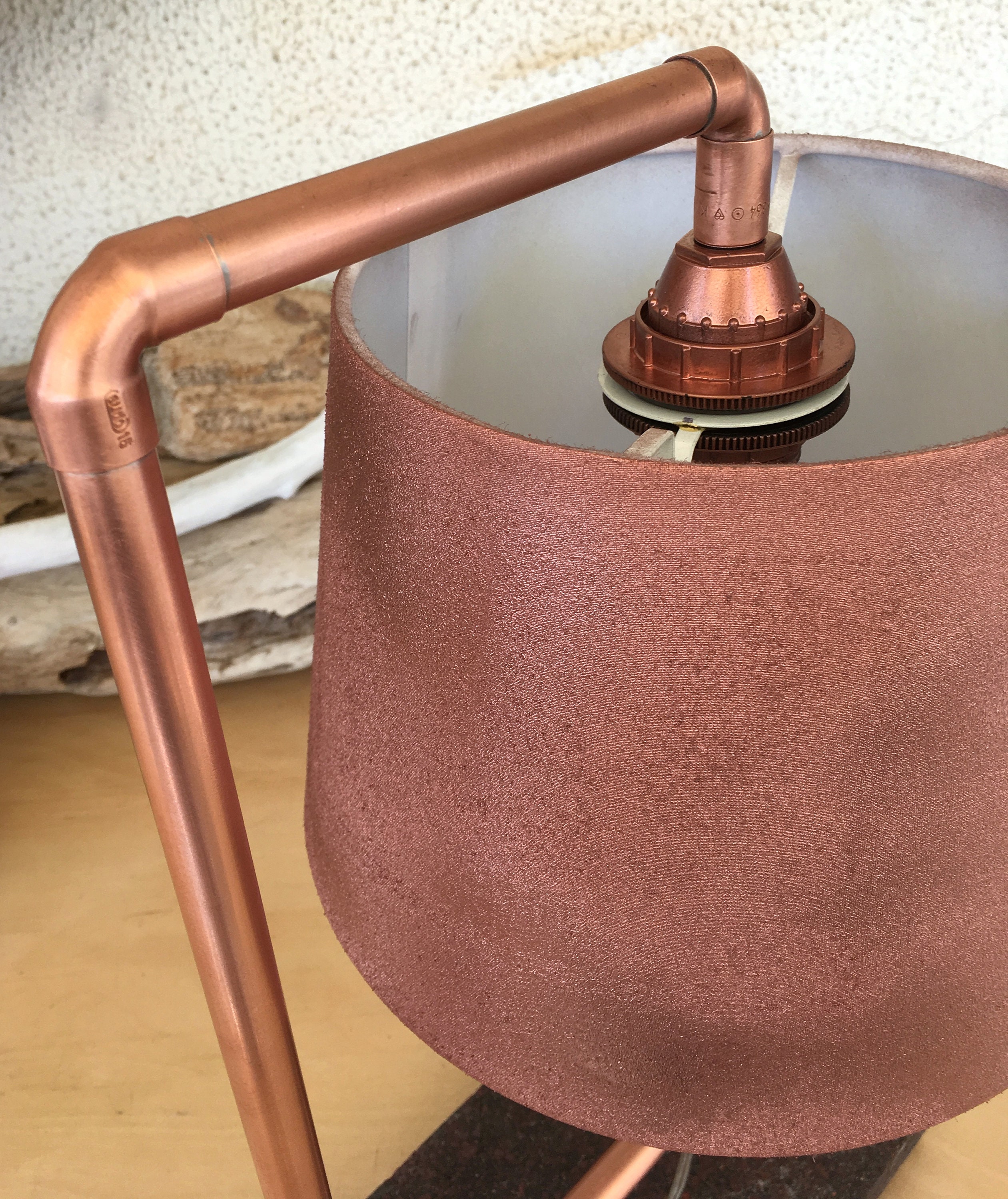 Table Lamp Copper Lamp Desk Lamp Bedside Lamp Concrete Base Modern ...