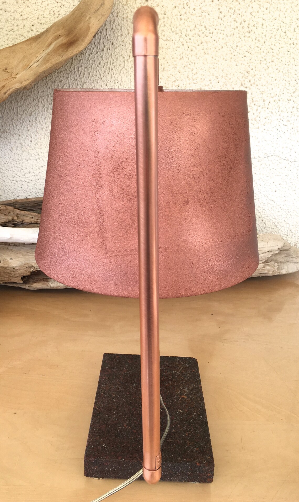 Table Lamp Copper Lamp Desk Lamp Bedside Lamp Concrete - Etsy