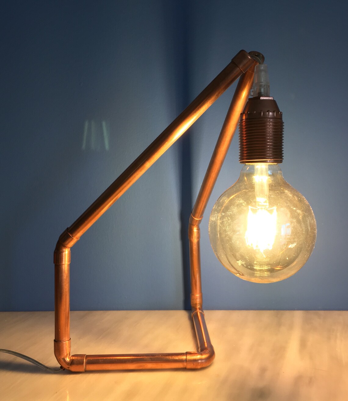 Table Lamp Copper Lamp Desk Lamp Bedside Lamp Modern Lighting Copper ...