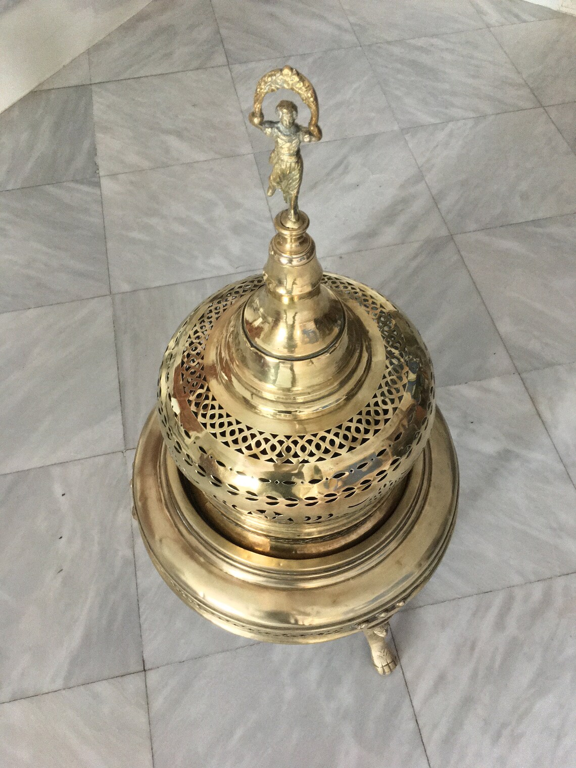 Unique Solid Brass Brazier | Antique Large Brazier | Huge Vintage ...