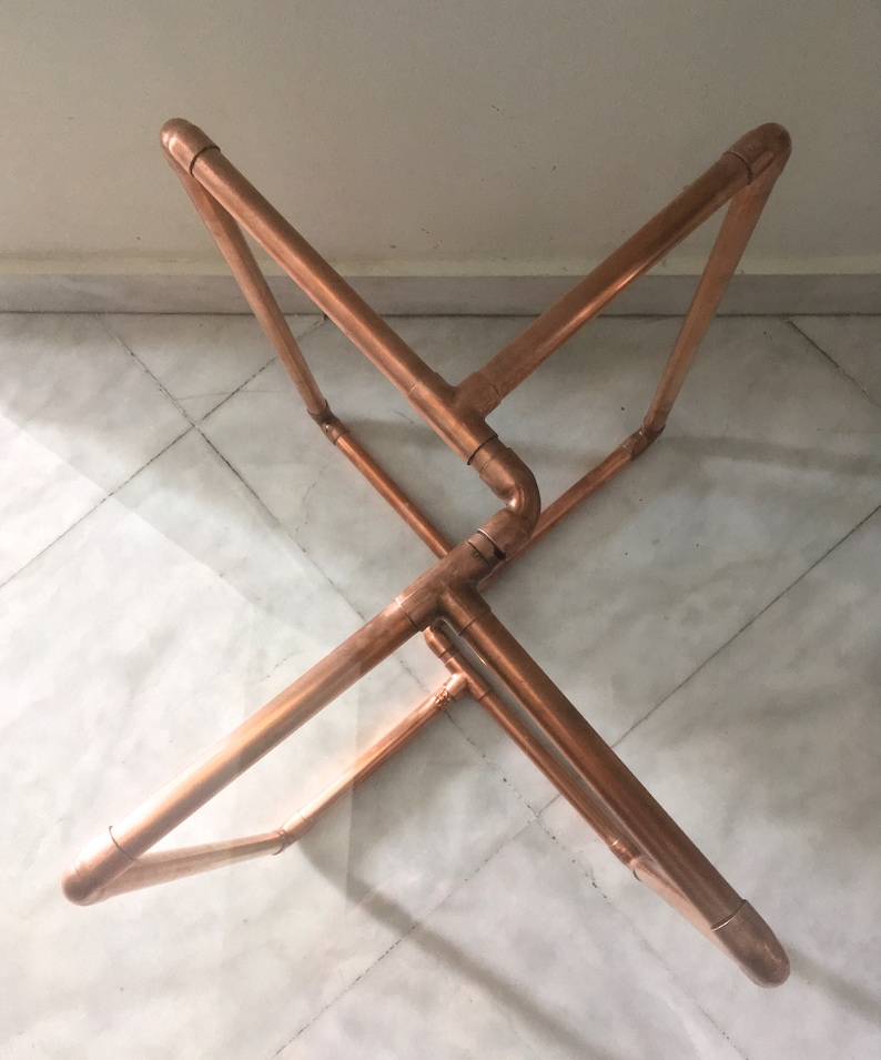 Metal Base | Copper Base for Coffee Table | End Table | Table Base ...