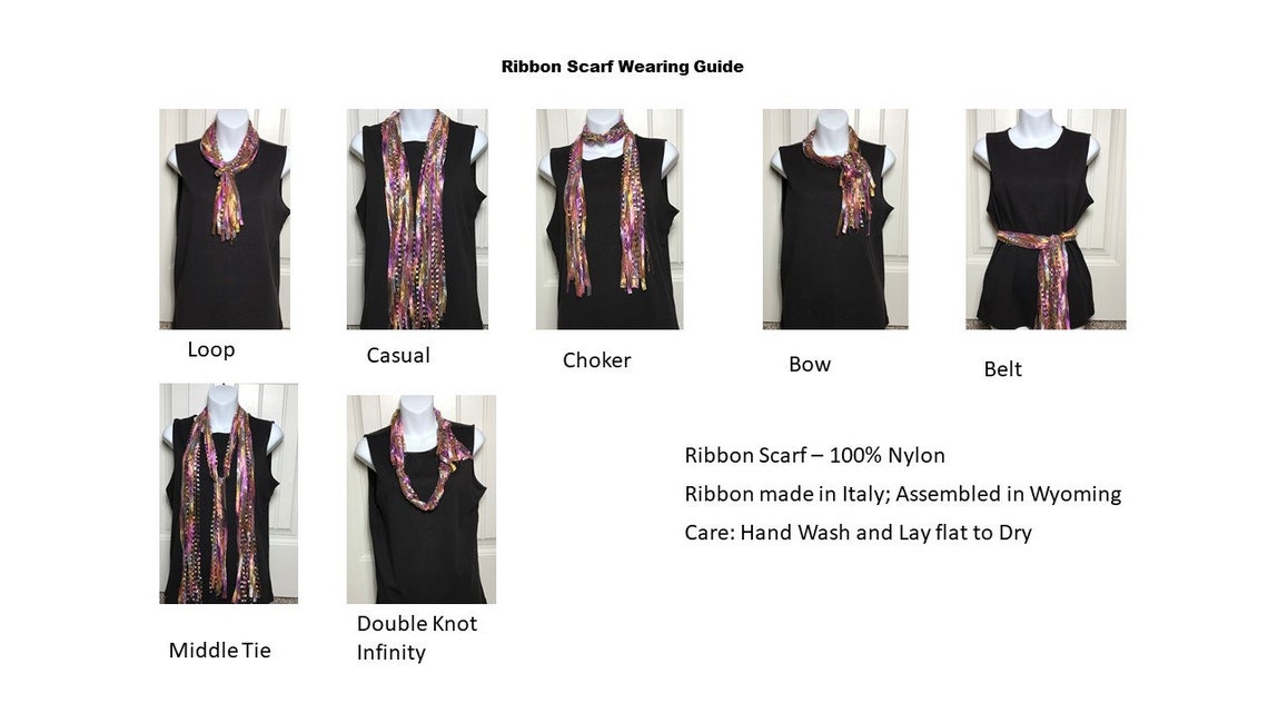 Italian Ladder Ribbon Scarf: Classic Black and White - Etsy