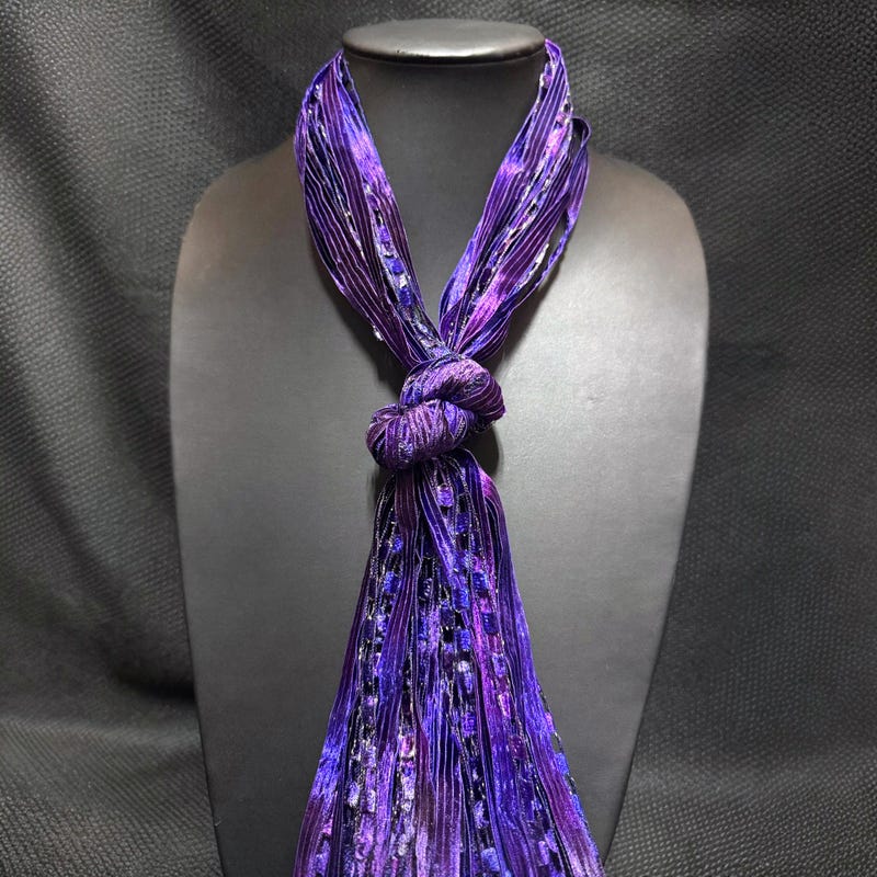 Purple Scarf - Etsy