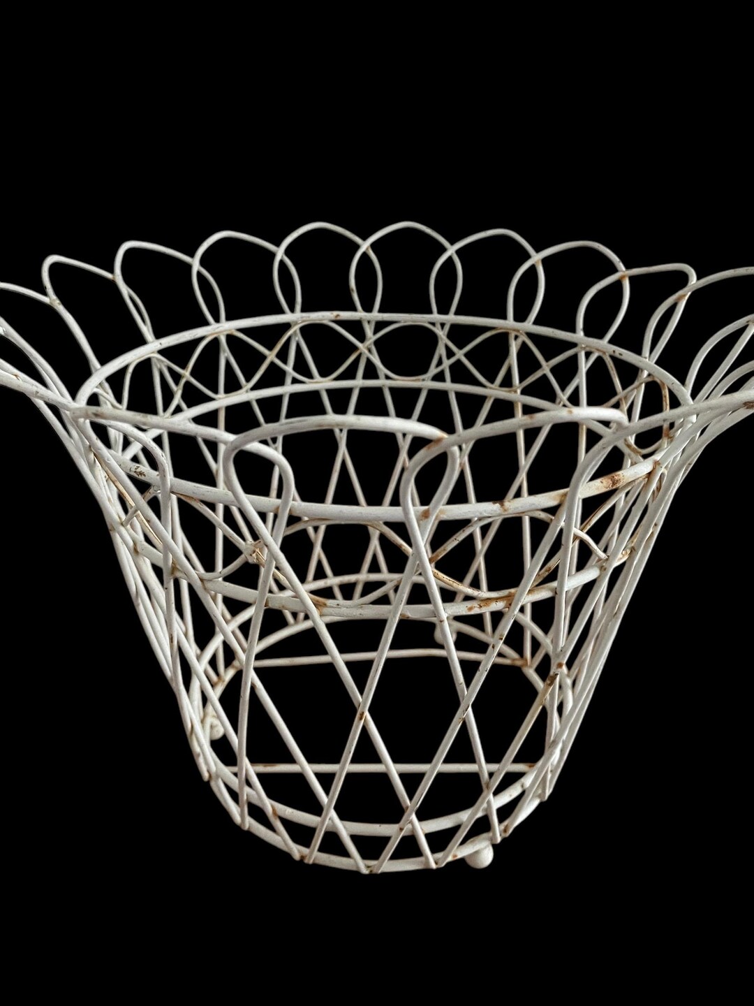 Vintage Wire Flower Basket - Etsy