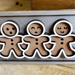 Tiered Tray Gingerbread Set - Etsy
