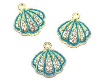 Rhinestone Seashell - Etsy