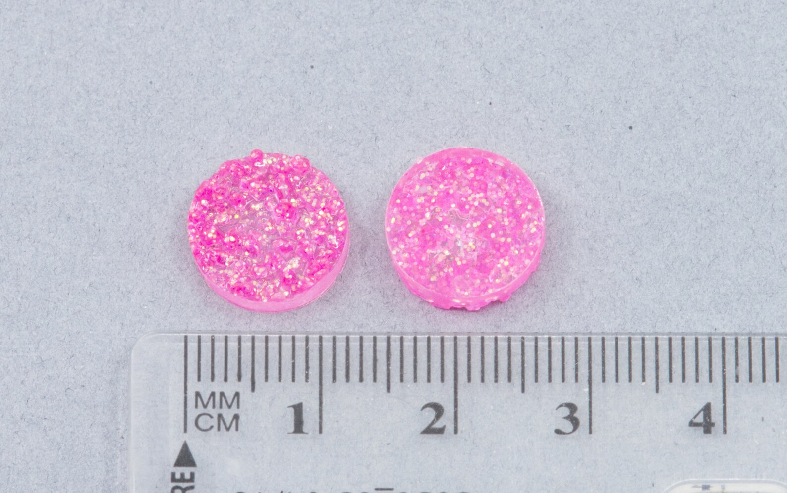 Bright Pink Glitter Crystal Faux Druzy 12mm Flatback Cabochons - Etsy