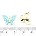 Light Blue Butterfly Gold Plated Charms...lot of Five... - Etsy