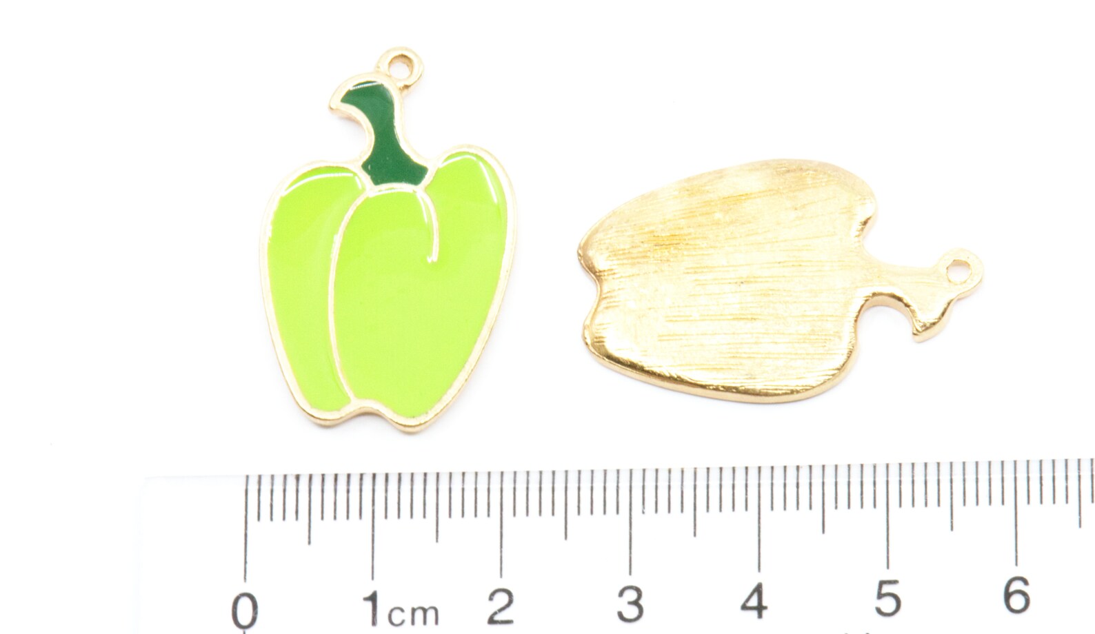 Green Bell Pepper Enamel Charms - Lot of Five - Etsy