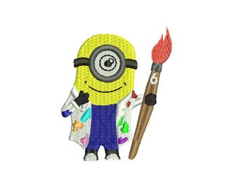 Minion Embroidery Design | Etsy