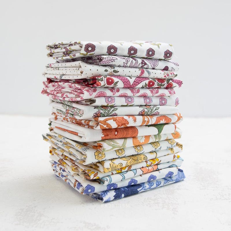 Woven Fabric Block Print - Etsy