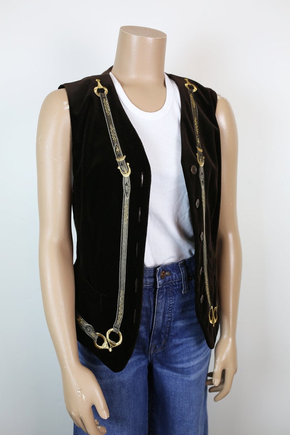 Vintage 1980s velvet dark - Gem