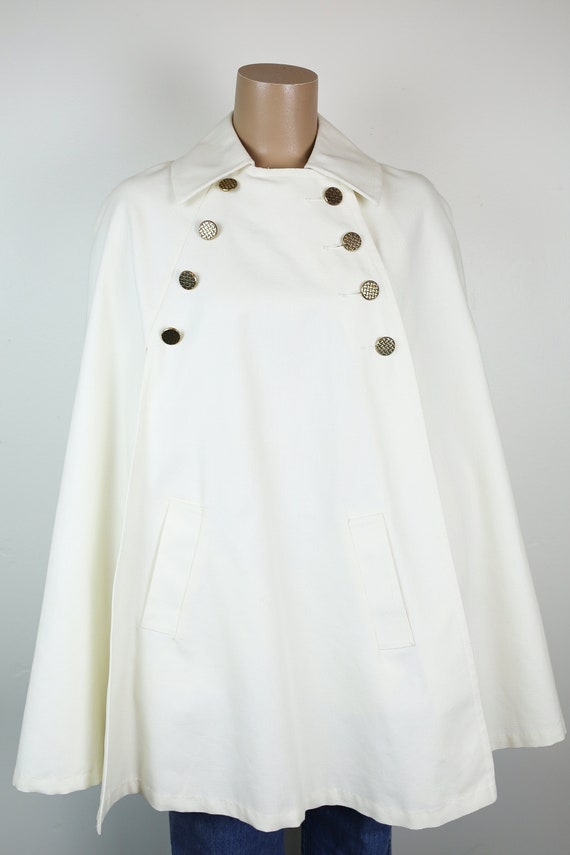 60s white cape jacket - Gem