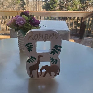 Safari Number Prop/safari Birthday Age Photography Prop/jungle Animal ...