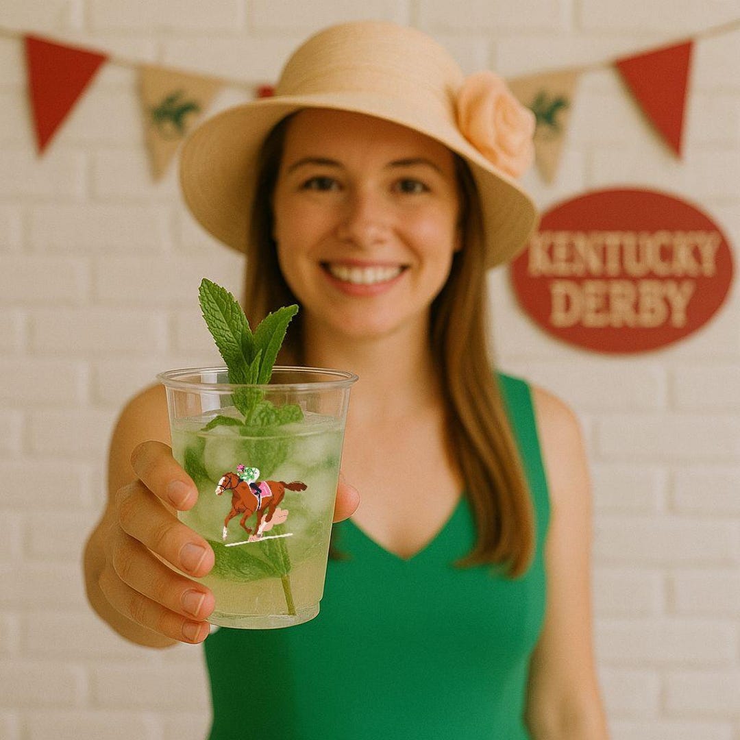 Kentucky Derby Horse Race Cups: Set of 6 Party Beverage Cups - Etsy