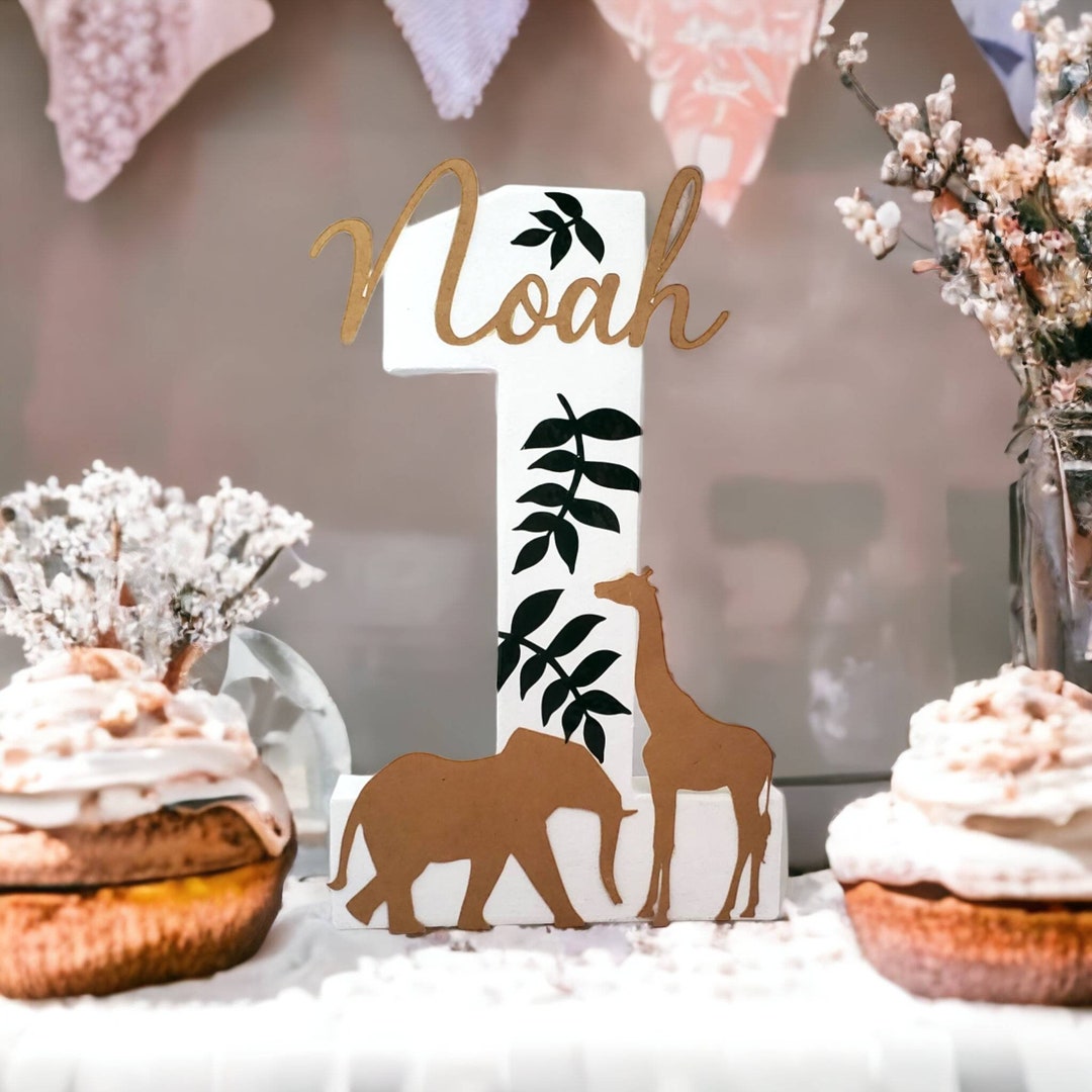 Safari Number Prop/safari Birthday Age Photography Prop/jungle Animal ...