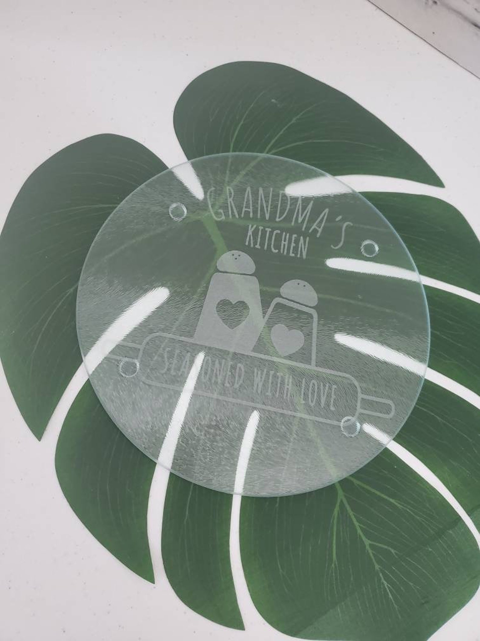 Meemaw's Kitchen Personalized Glass Trivet Hot Plate - Etsy