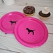 Pink Victoria's Secret Inspired Cake Plates or Lunch Plates and Cup Set ...
