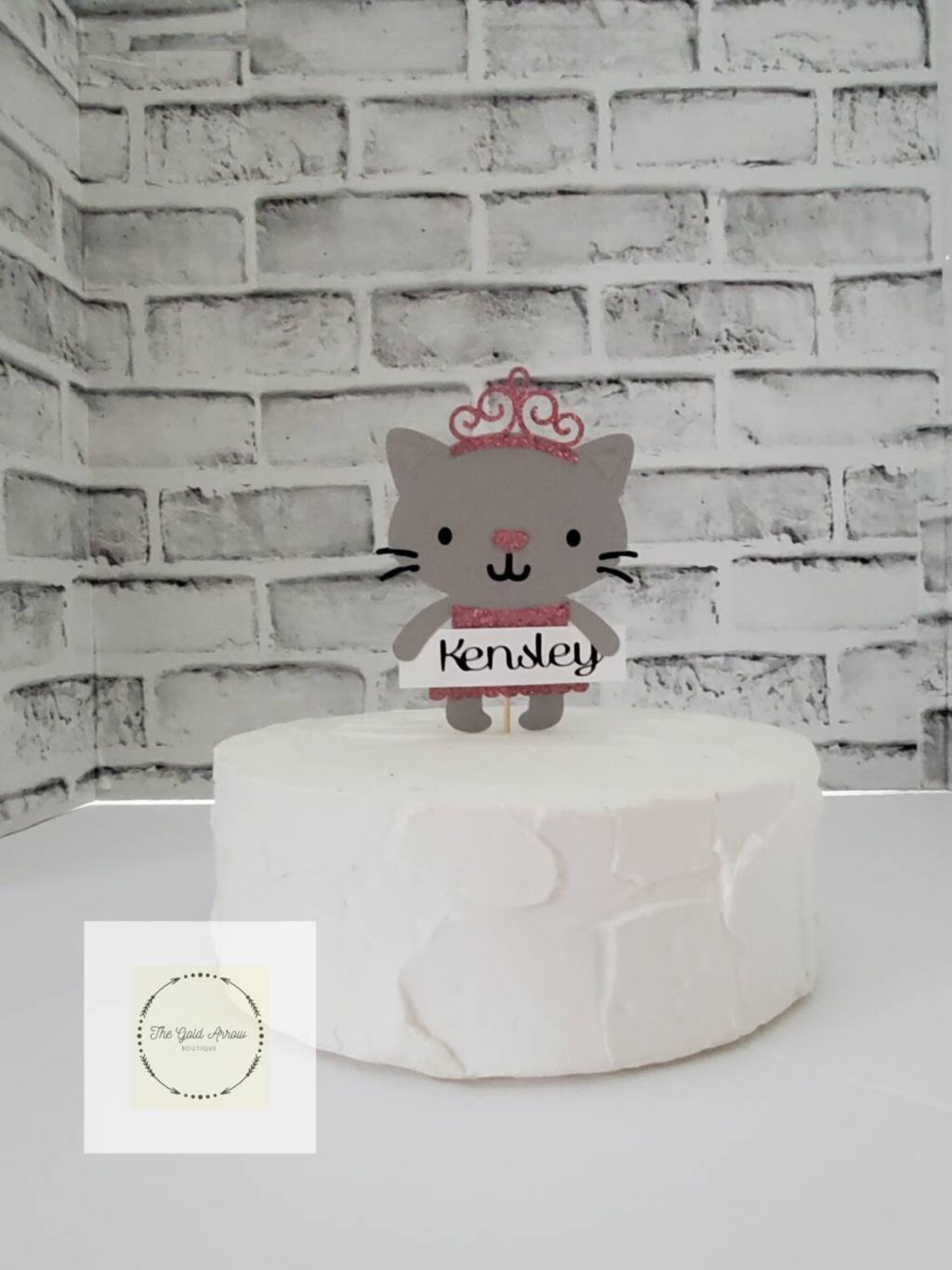 Personalized Kitty Cat Cake Topper With Name / Cat Theme Party - Etsy