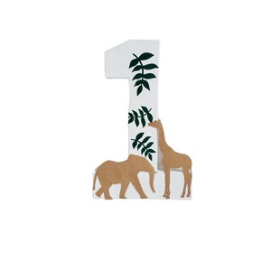 Safari Number Prop/safari Birthday Age Photography Prop/jungle - Etsy
