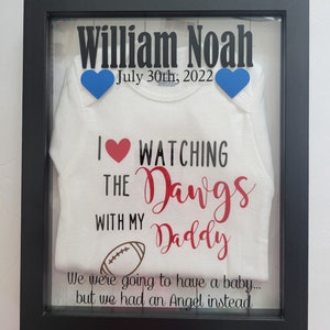 Baby Loss Memorial Shadow Box With Name and Date, Infant Loss Memory ...