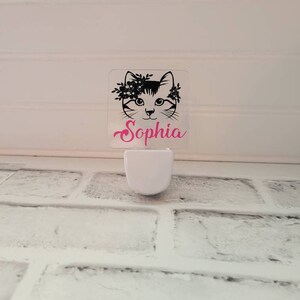 Mini Kitty Cat LED Night Light With Name Personalized Light With Cute ...