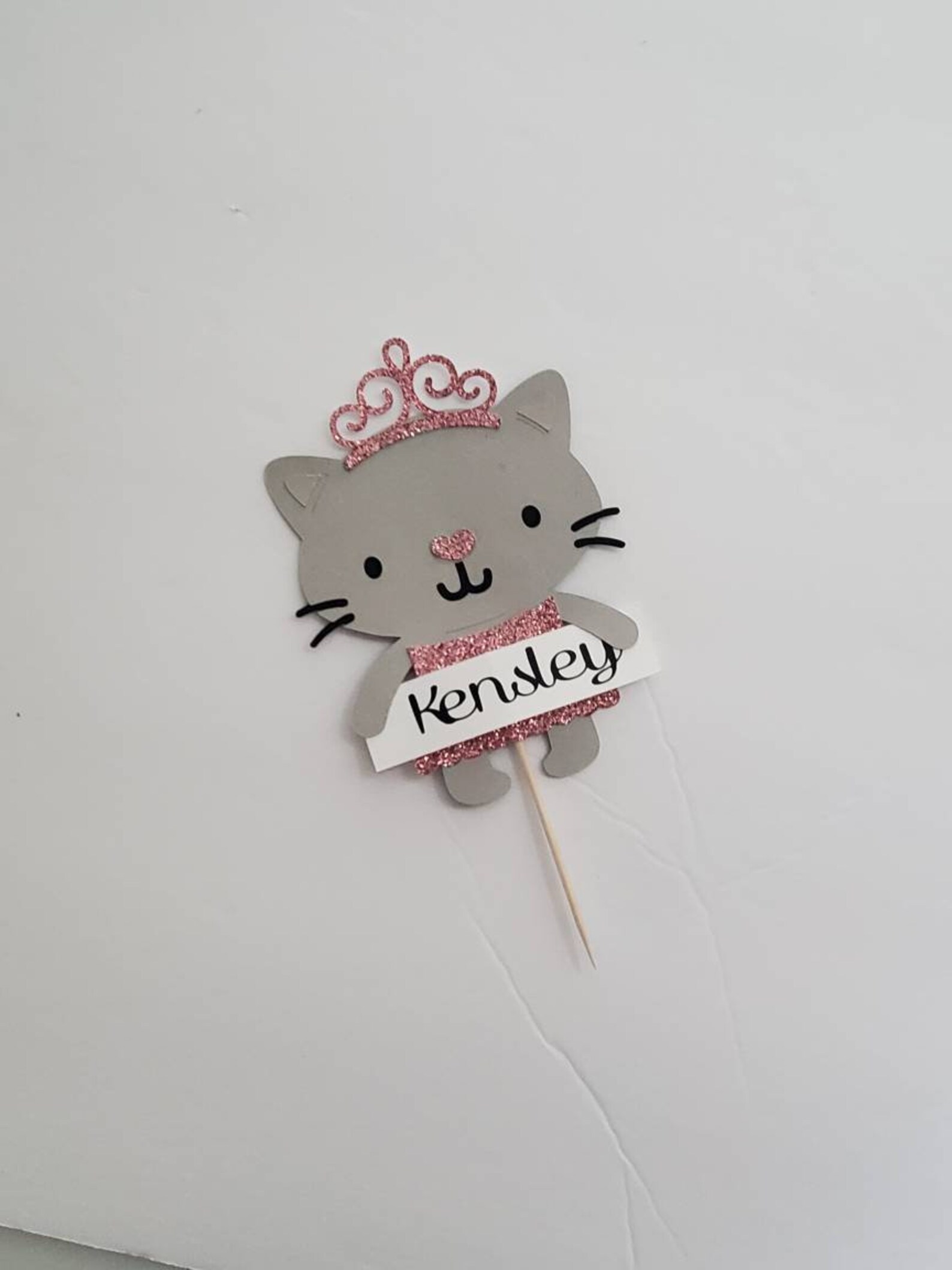 Personalized Kitty Cat Cake Topper With Name / Cat Theme Party - Etsy