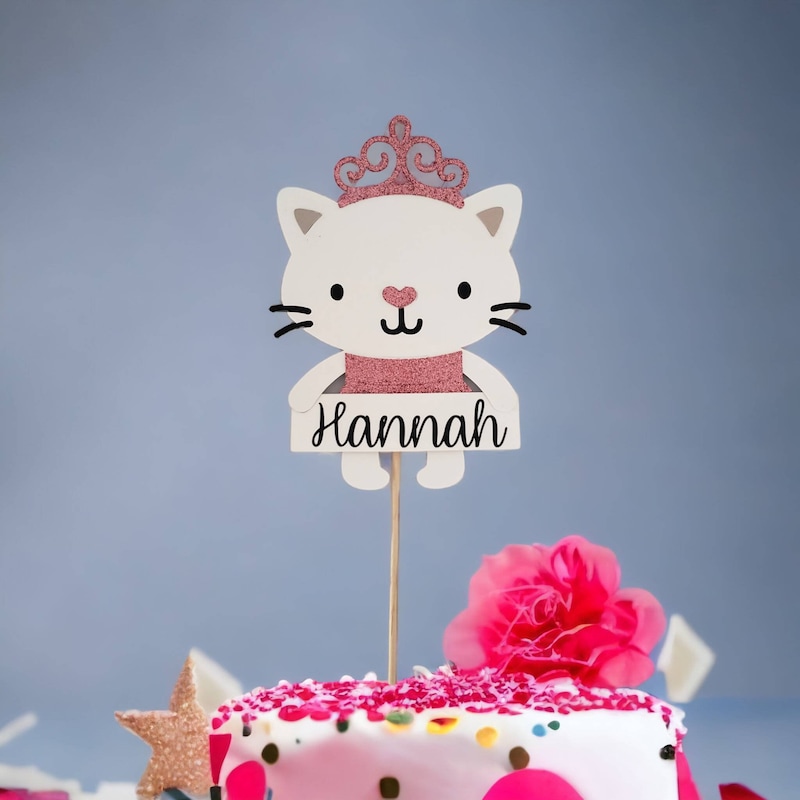 Cat Cake Toppers - Etsy