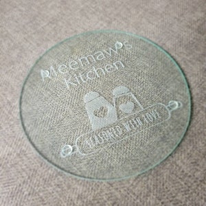 Meemaw's Kitchen Personalized Glass Trivet Hot Plate - Mimi's Kitchen ...