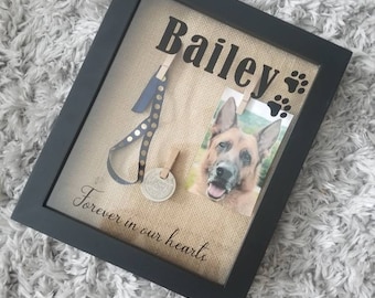 Dog Memorial Shadow Box - Etsy
