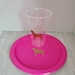 Pink Victoria's Secret Inspired Cake Plates or Lunch Plates and Cup Set ...