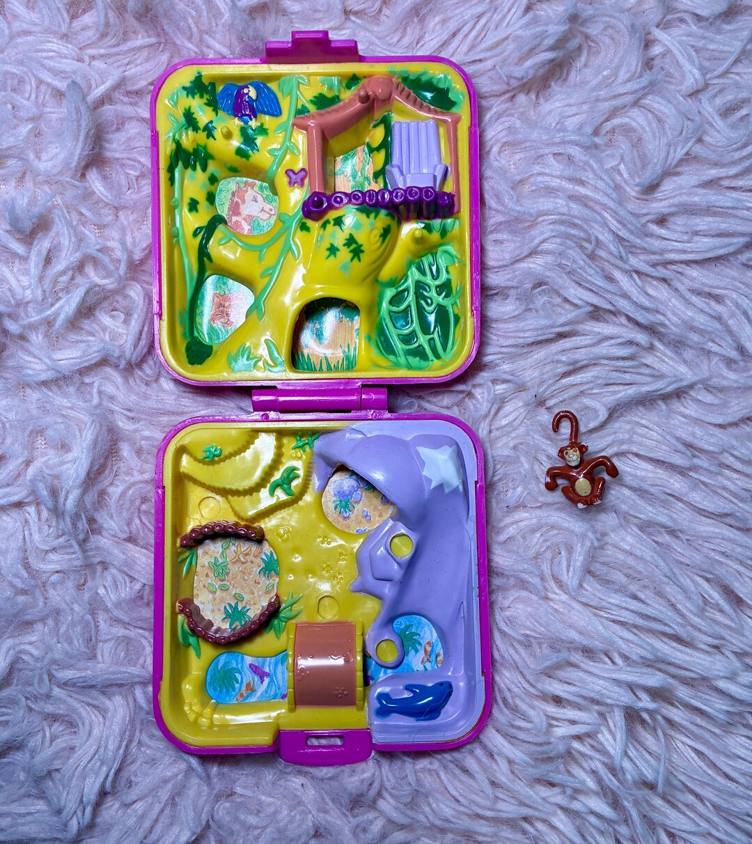 NOW 75% OFF! Vintage Polly Pocket Wild Zoo World, Bluebird Toys, With ...